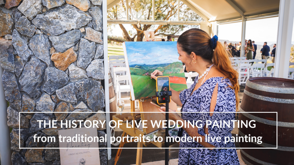 History of Live Wedding Paintings