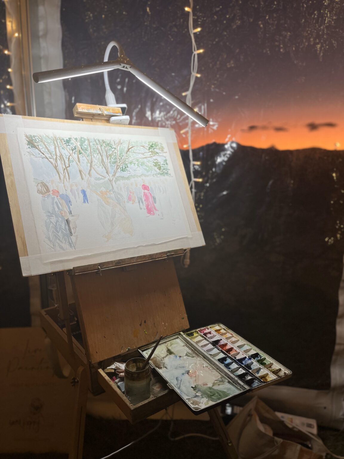 Watercolour live painting - a step by step guide - iampoppy Designs